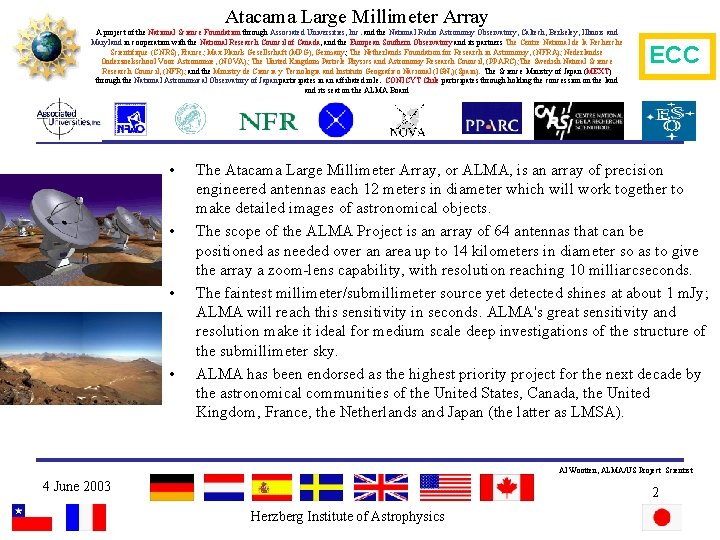 Imaging Cosmic Dawn The Atacama Large Millimeter Array