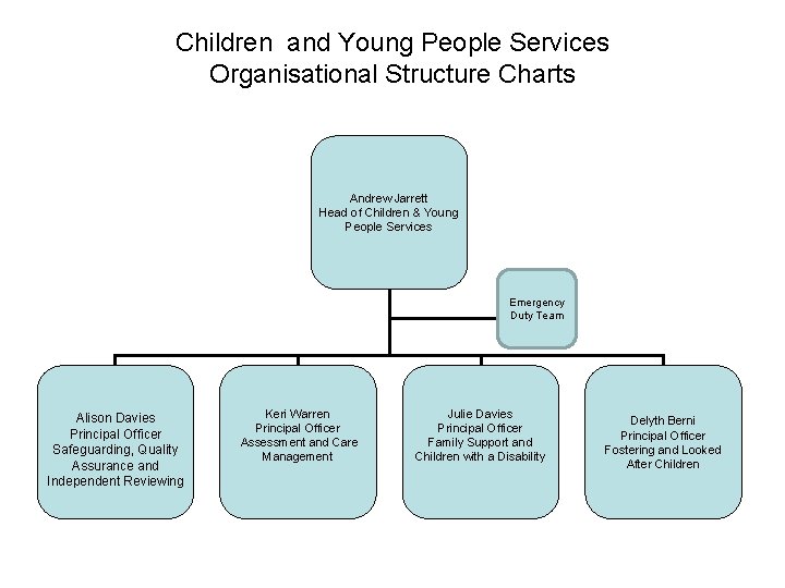 Children and Young People Services Organisational Structure Charts