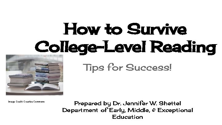 How to Survive CollegeLevel Reading Tips for Success
