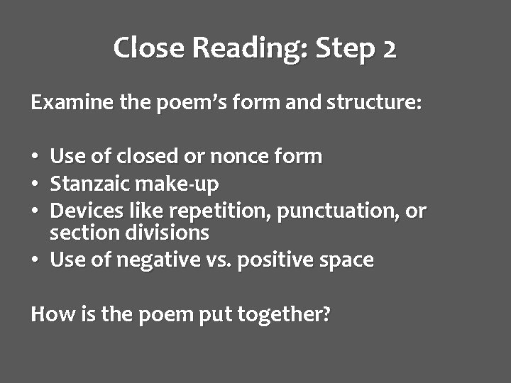 Making Annotations A Users Guide What is Close