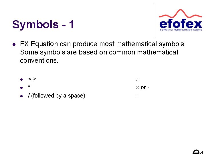Introduction to FX Equation 4 The Basic Idea