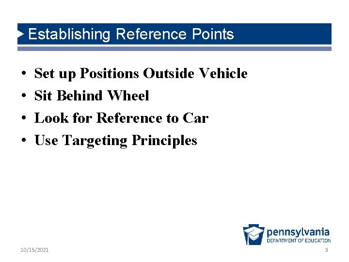 Establishing Reference Points Sample Materials 10152021 1 Purpose
