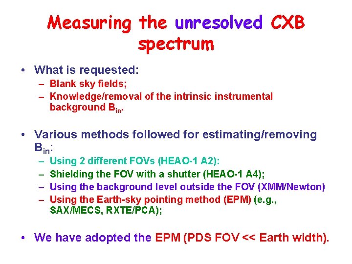 The cosmic Xray background level at its emission