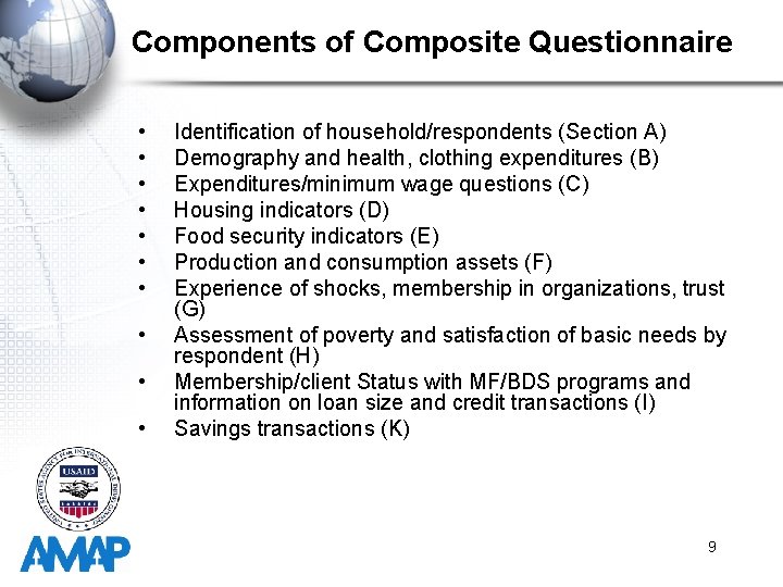 Developing Poverty Assessment Tools A USAIDEGATMD Project Implemented