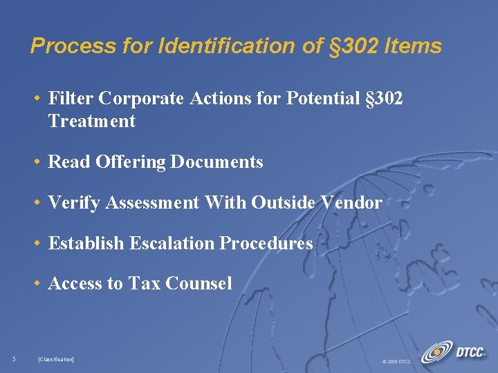 1 Classification Section 302 Challenges Bill Salva Tax
