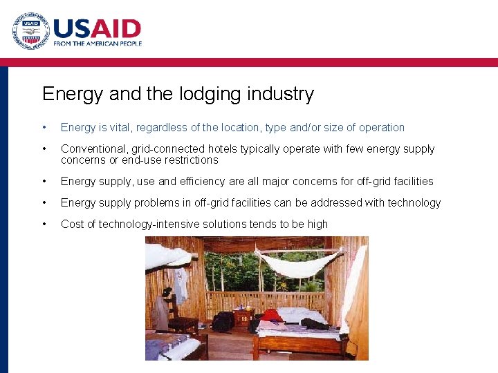 Energy and Sustainable Tourism Energy Supply and Use