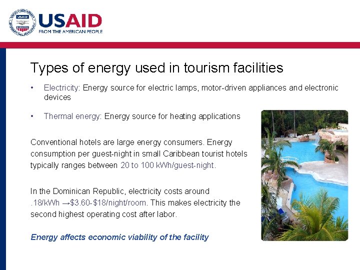 Energy and Sustainable Tourism Energy Supply and Use