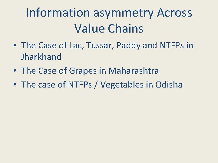 Innovations in magriculture Lessons from India INDIA GLOBAL