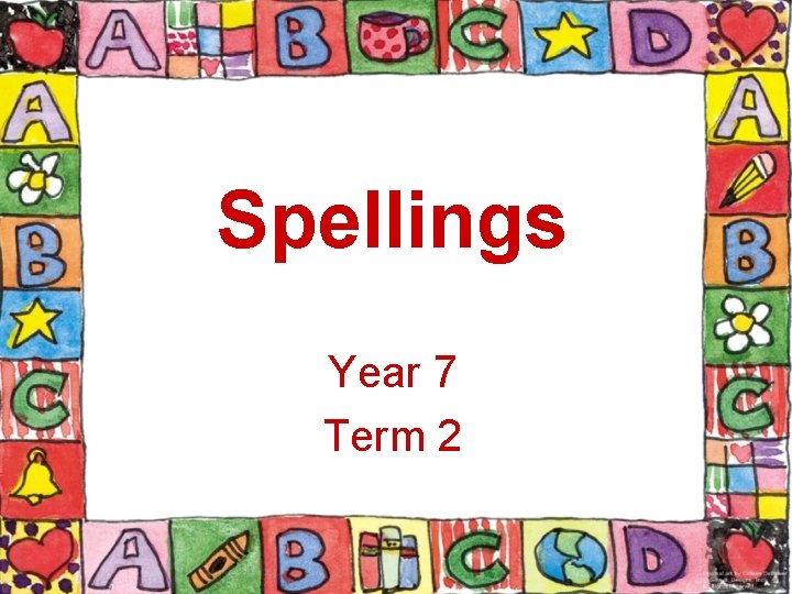 Spellings Year 7 Term 1 Task 1 oo