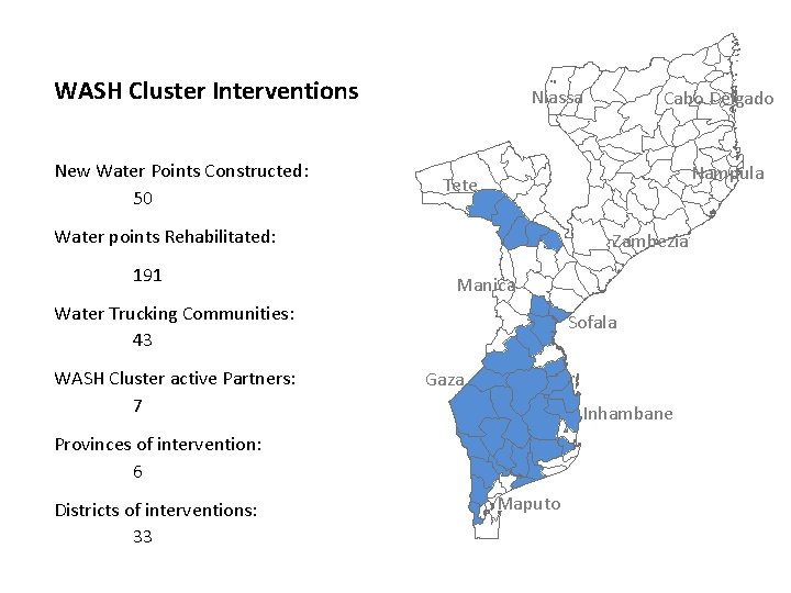 WASH CLUSTER Emergency Drought Response December 2016 WASH