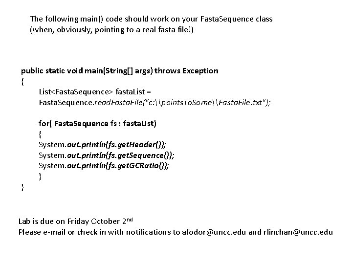 A DNA fasta file has a header or