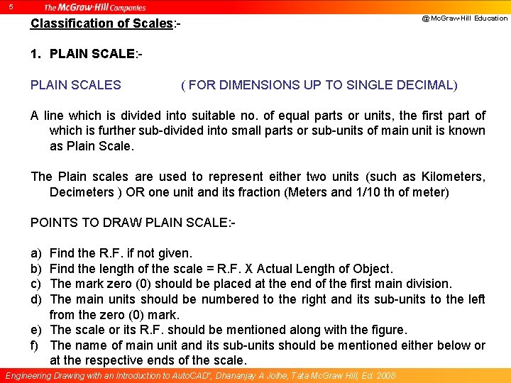Chapter 5 SCALES The proportion by which the