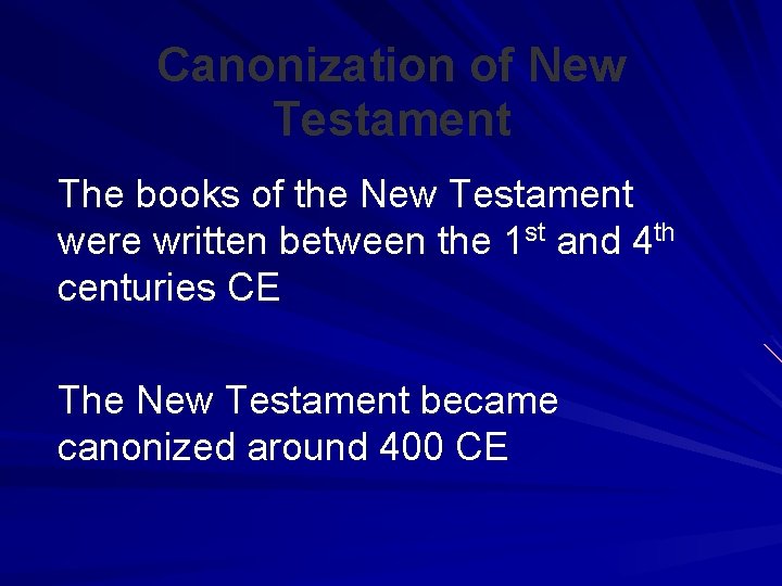 Structure of the Bible Introduction to the Bible
