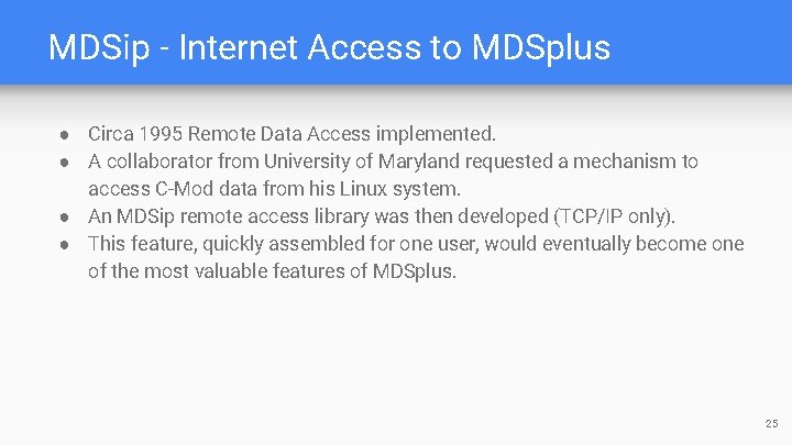 MDSplus What is it and how did it