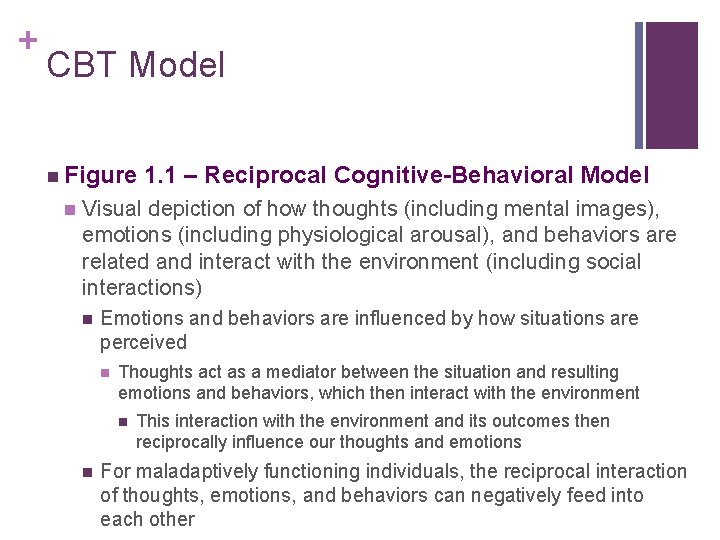 Chapter 1 The CBT Model Brief History Brief