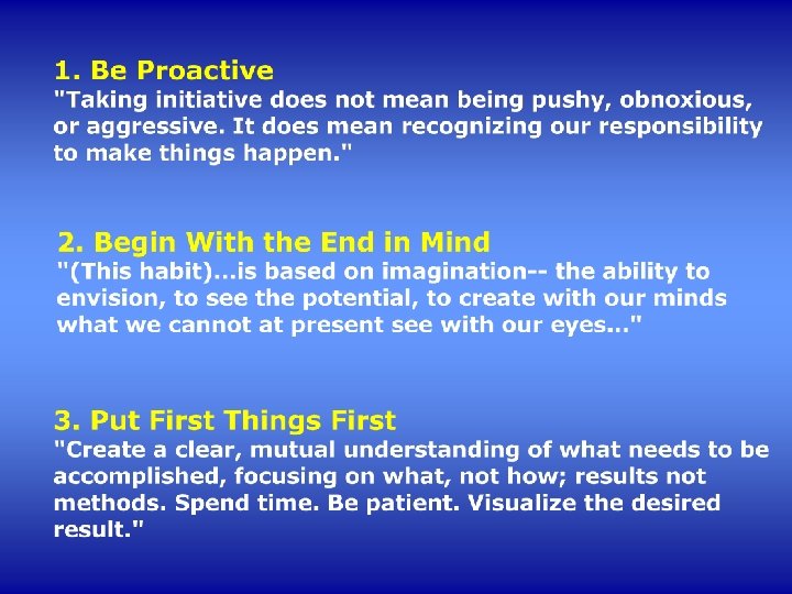 The Habits of Highly Effective People a brief