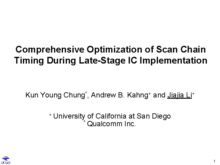 Comprehensive Optimization of Scan Chain Timing During LateStage