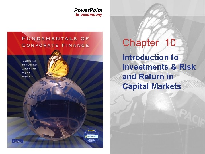 Power Point to accompany Chapter 10 Introduction to