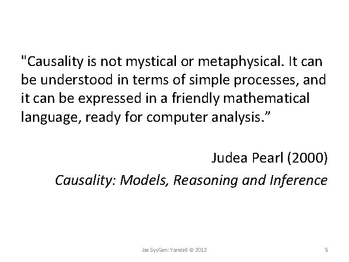 Causal Network Models for Correlated Quantitative Traits Brian