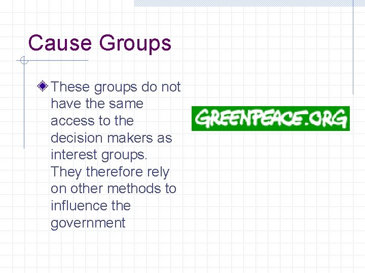 Pressure Groups Their role in a Democracy Aim