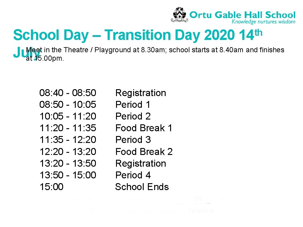Welcome to Ortu Gable Hall School Tutor Welcome