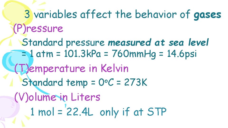 Gas Laws The work of Boyles Charles Avogadro