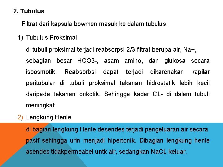 MEKANISME PEMBENTUKAN URIN FERA SARTIKA SKM M SI