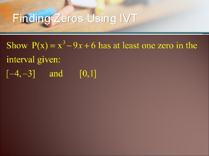 Algebra II 1 3 3 The Zeros Polynomial