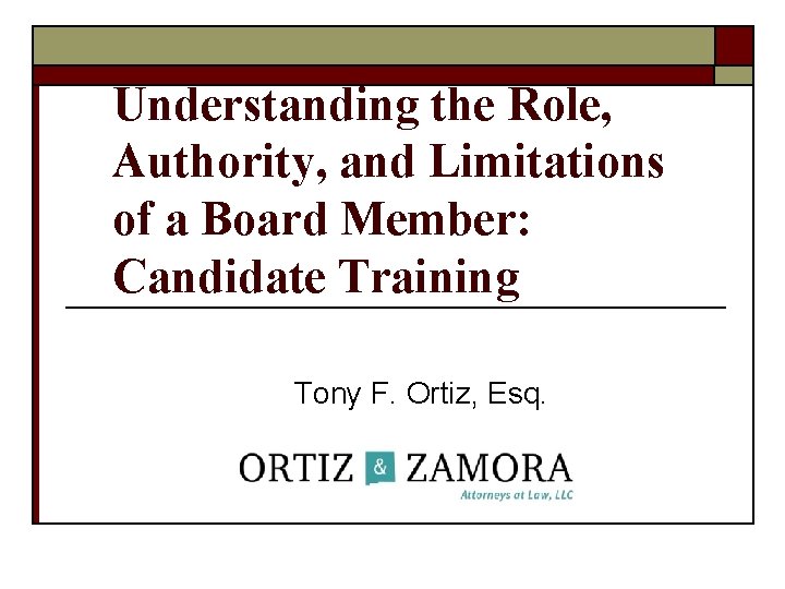 Understanding the Role Authority and Limitations of a