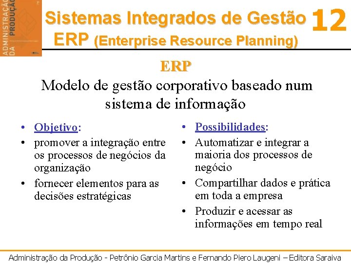 Sistemas Integrados de Gesto ERP Enterprise Resource Planning