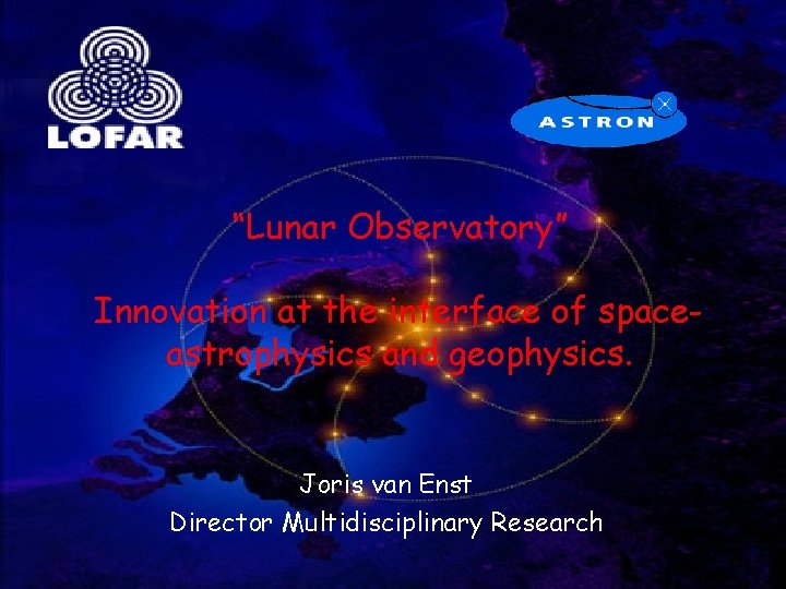 Lunar Observatory Innovation at the interface of spaceastrophysics