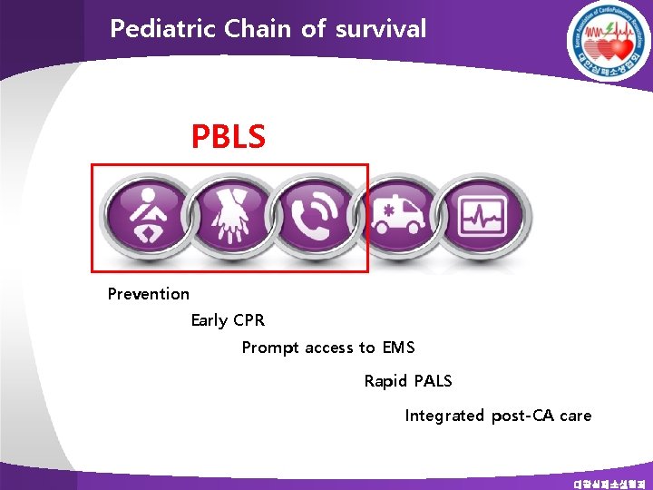 Pediatric Chain of survival PBLS Prevention Early CPR