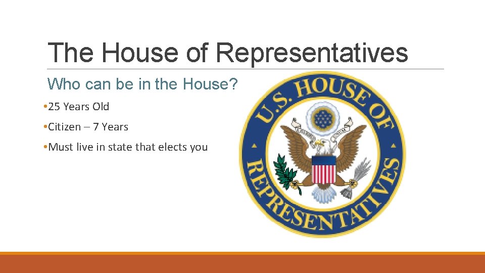Bell Ringer What do you know about congress