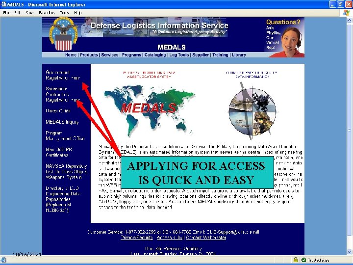 Military Engineering Data Asset Locator System MEDALS Data