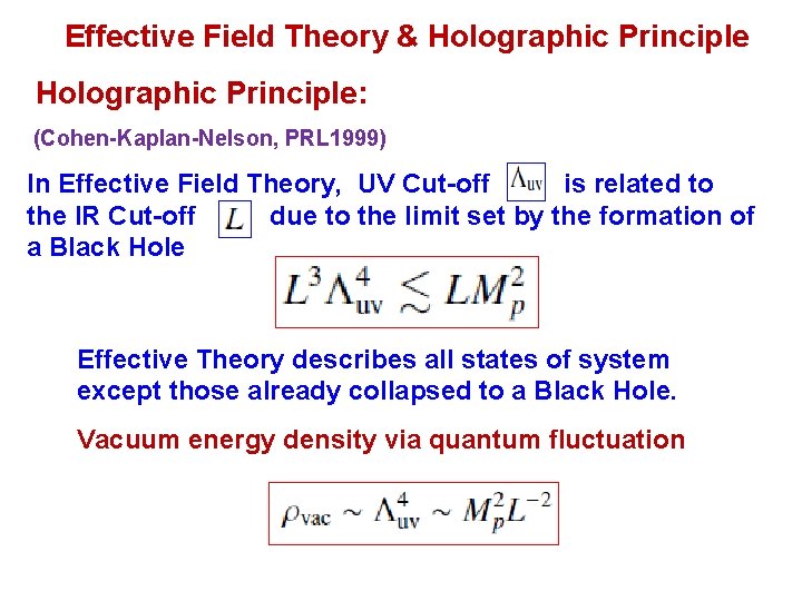 YueLiang Wu State Key Laboratory of Theoretical Physics