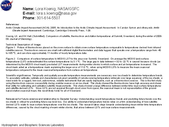 Ice Shelf Drilling and Ocean Cavity Exploration Robert