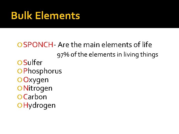 Chemistry for the Biologist Structure of Matter anything