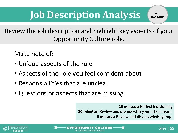 Introduction to Opportunity Culture Clarifying Roles and Responsibilities