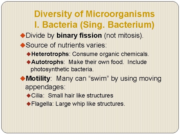 Microbial Diversity Module 2 Biology for Engineers Microbiology