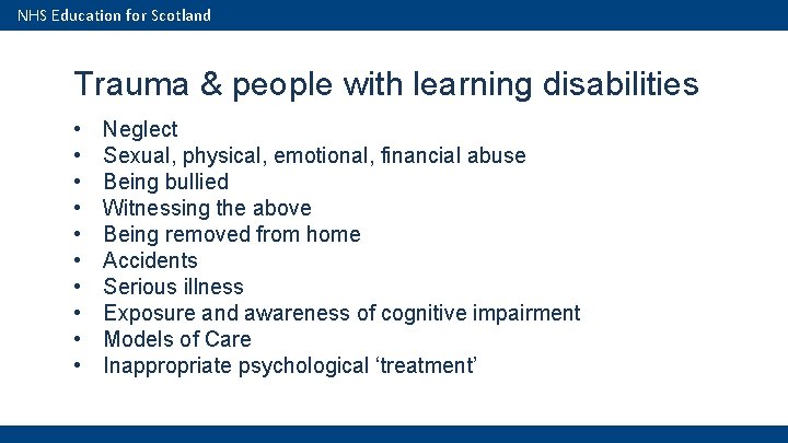 Trauma Informed Positive Behavioural Support Dr Keith Bowden