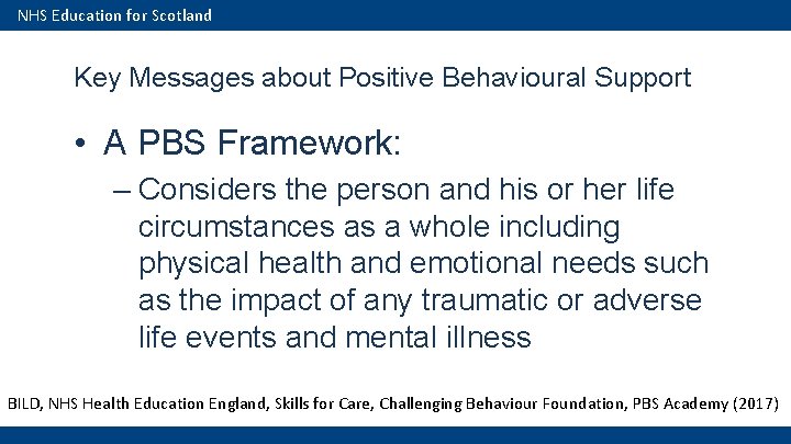 Trauma Informed Positive Behavioural Support Dr Keith Bowden