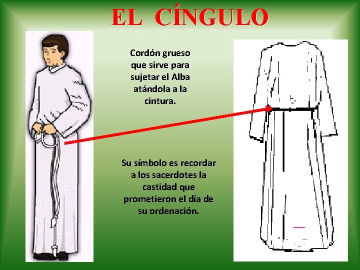 ORNAMENTOS QUE UTILIZA EL SACERDOTE PARA LA SANTA