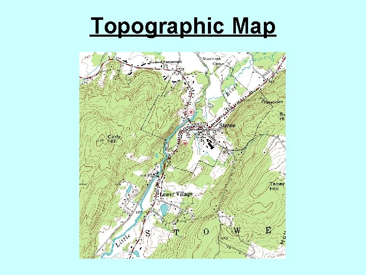 How are different types of maps distinguished Parts