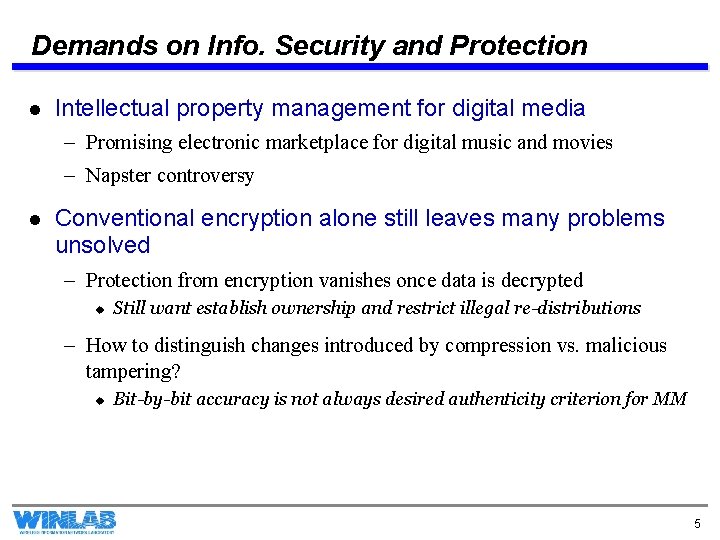 Multimedia Data Hiding Wade Trappe Wireless Information Network