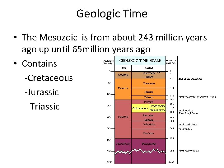 Mesozoic Marine Revolution Geologic Time The Mesozoic is