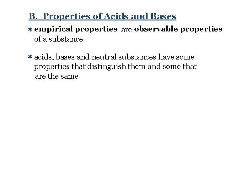 Section 6 Acids Bases 6 1 Theories of