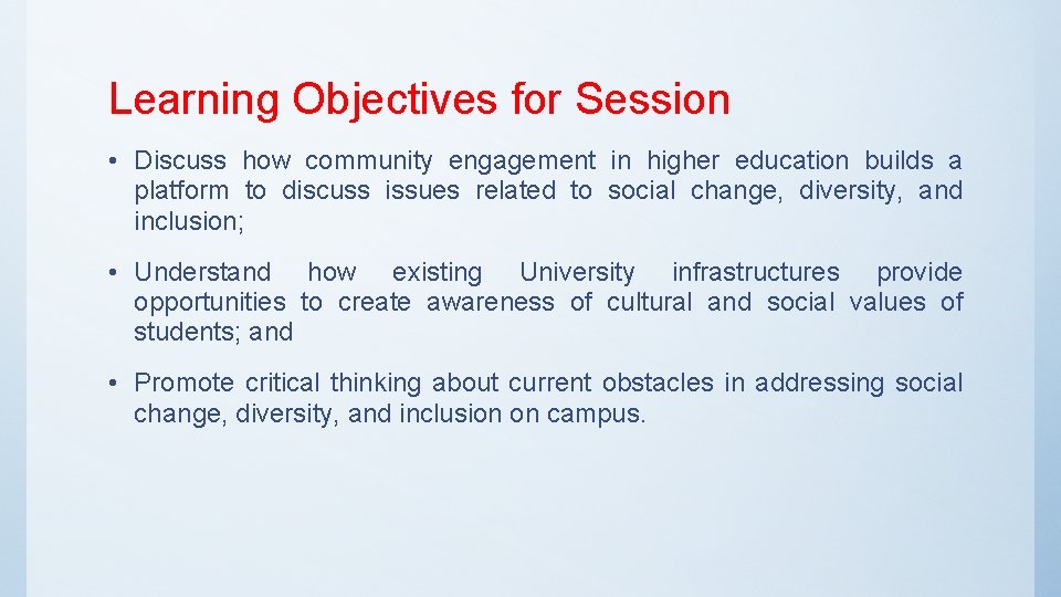 Critical Conversations Addressing Bias and Community Engagement in