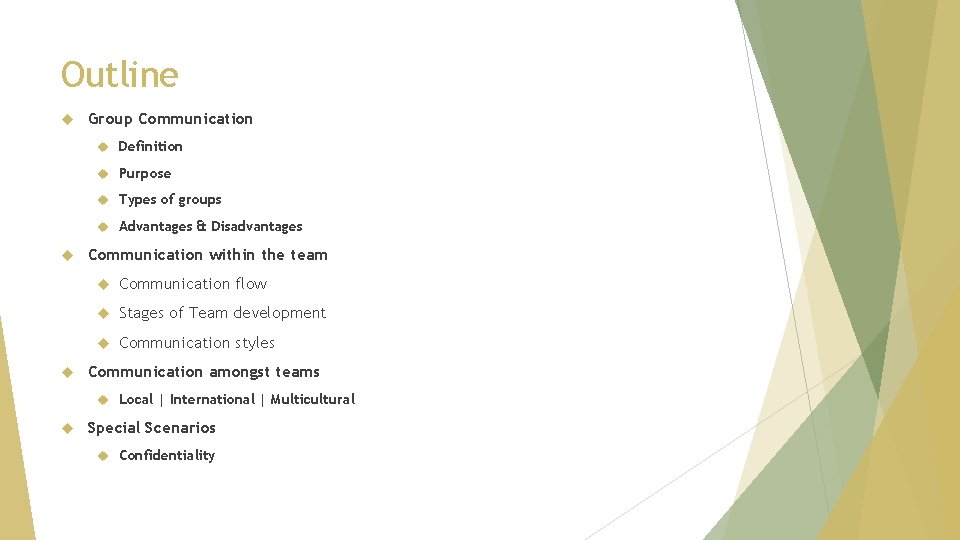 Manage Team Communication Standards This presentation is based