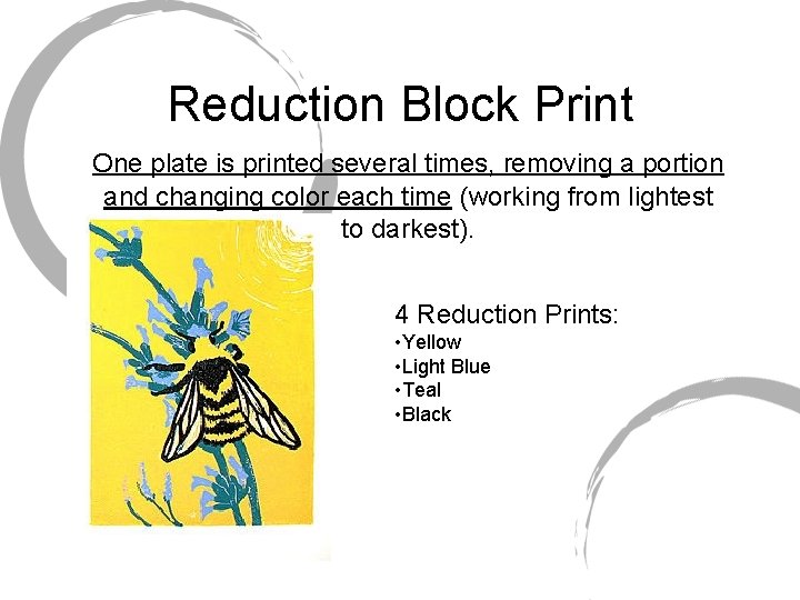 Insect Linoleum Block Prints Linocut A relief print