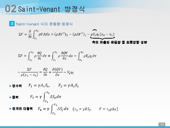 Flood Routing 2 SaintVenant equation 02 Flood Routing